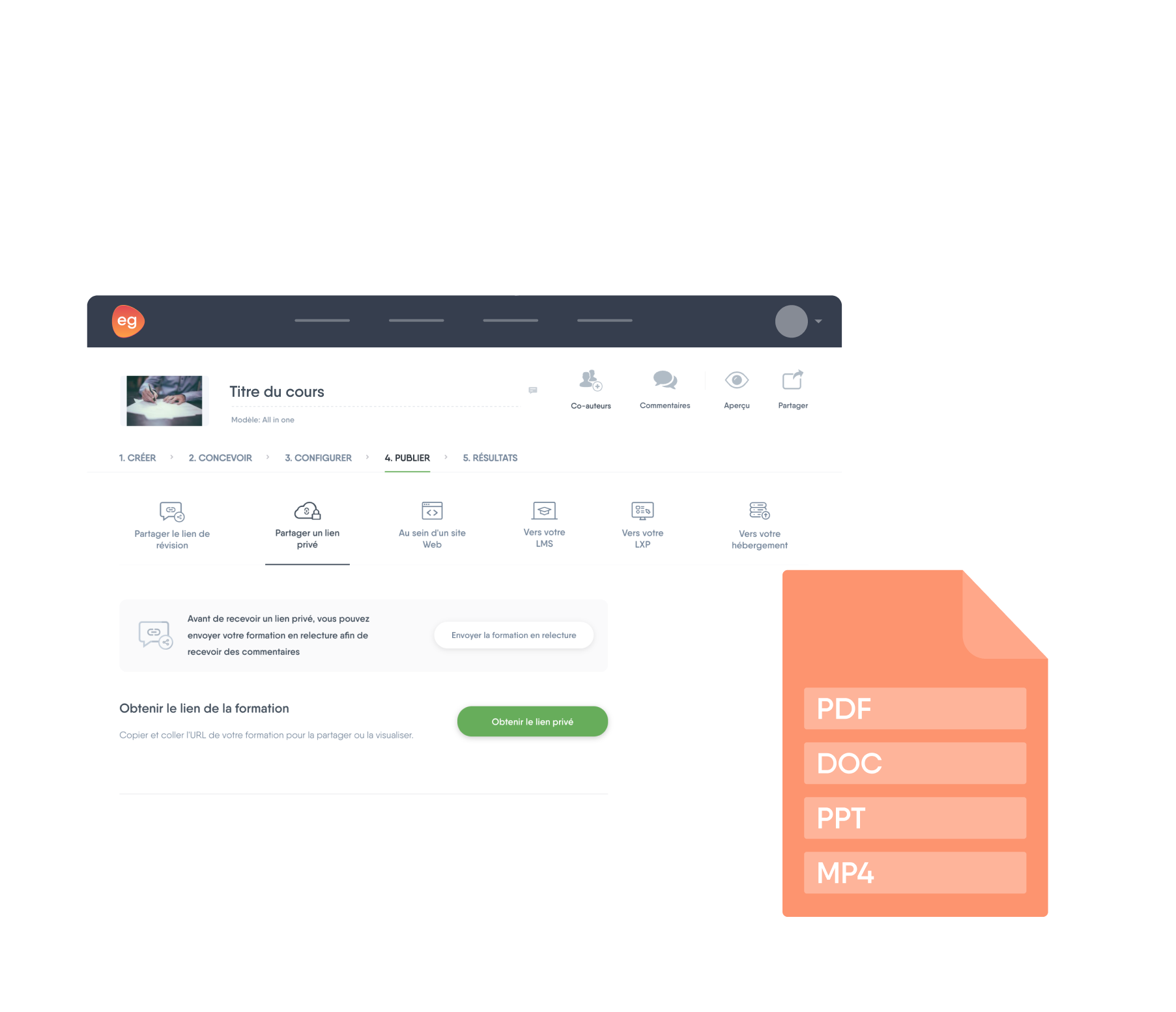 Créez du contenu e-learning à la maison avec Easygenerator