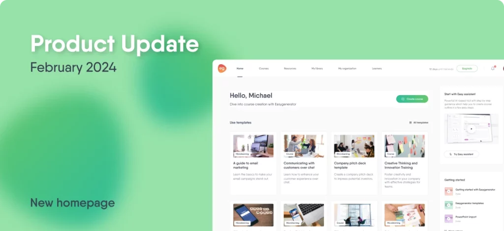 Multilingual live chat and more | Product Update | Easygenerator
